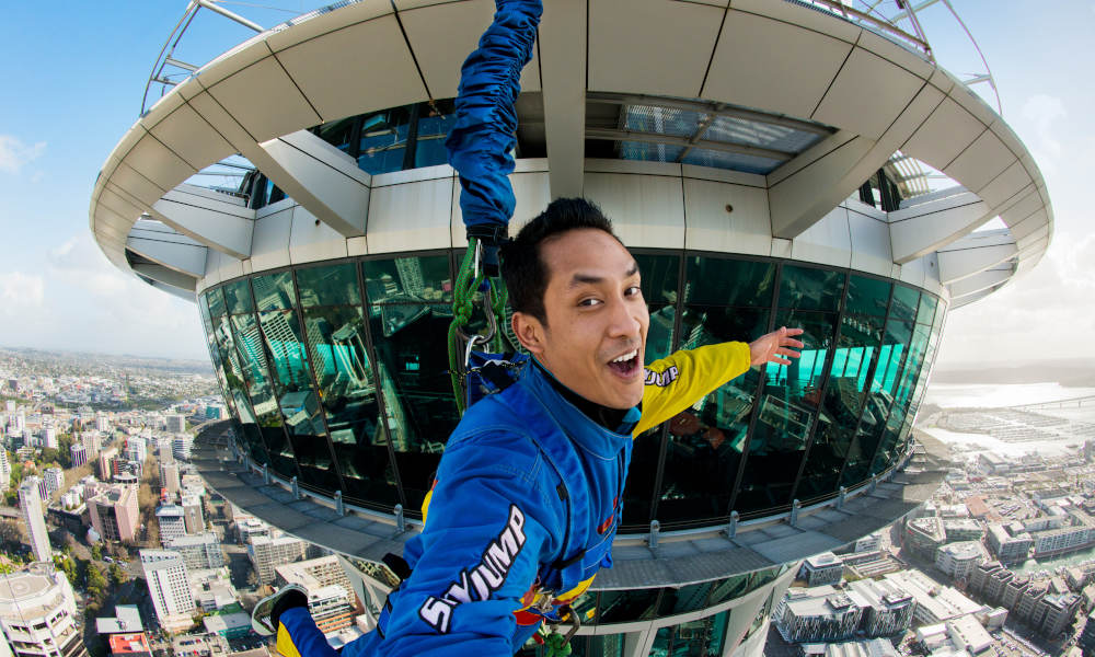 Auckland Sky Tower SkyJump - 192 Metres| Experience Oz + NZ